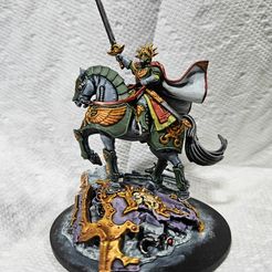 ☀️ Lord Sun Leon on mechanical horse - Solar System・3D Print・Cults