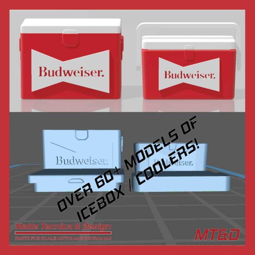 🧊 PACK of 120 different Ice box / ice coolers for dioramas and scale ...