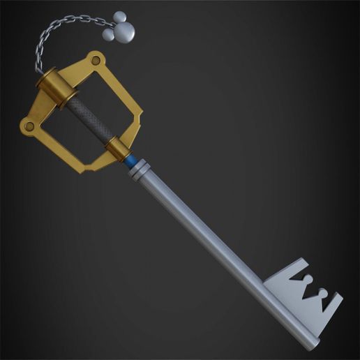 🥰 Kingdom Hearts Sora Kingdom Key Keyblade for Cosplay・ STL File for 3D ...