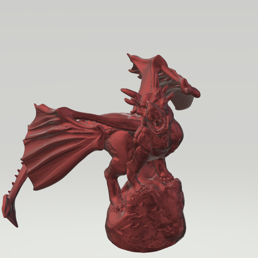 🐉 Dragon Draco Dragonheart sculpture・ STL File for 3D printing・Cults