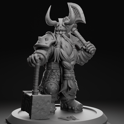 🗺️ Muradin Bronzebeard - World of Warcraft・ STL File for 3D printing・Cults