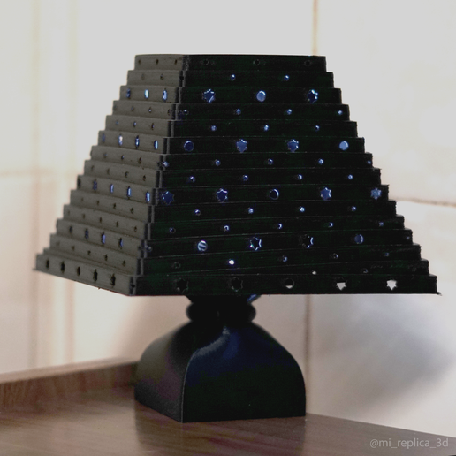🔦 Print in Place Folding-Collapsing Lamp Star Pattern・Free STL File for ...