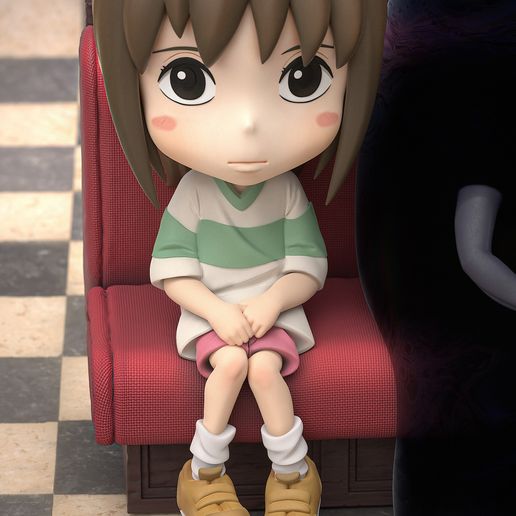 👹 Chihiro - Spirited Away - Chibi・ 3D File for 3D printing・Cults