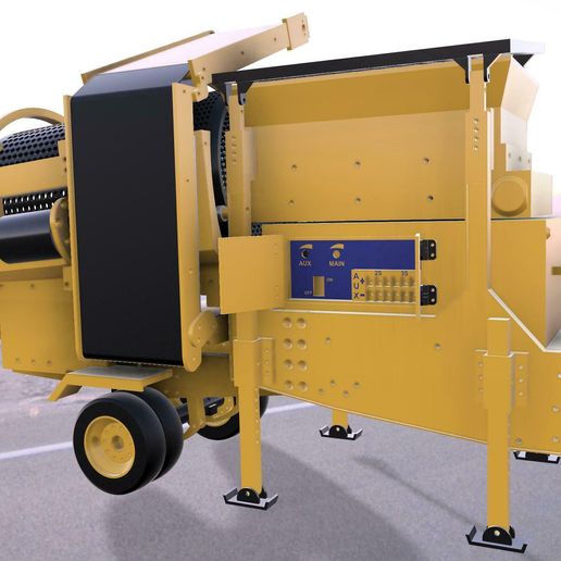 👽 1/14 Portable Topsoil Screener/Trommel・ 3D File for 3D printing・Cults