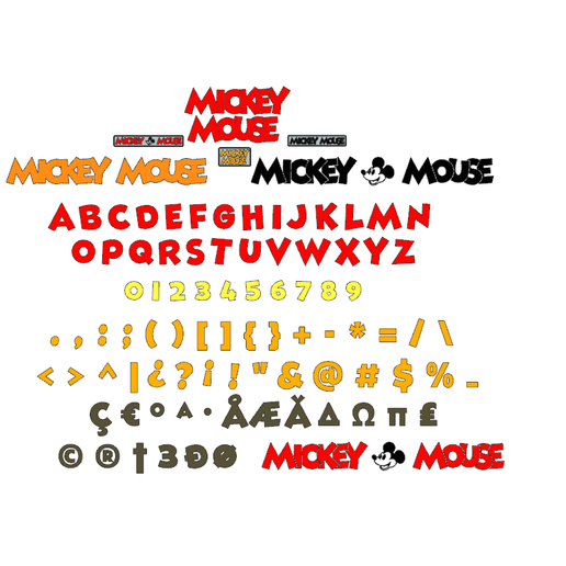 mickey letters