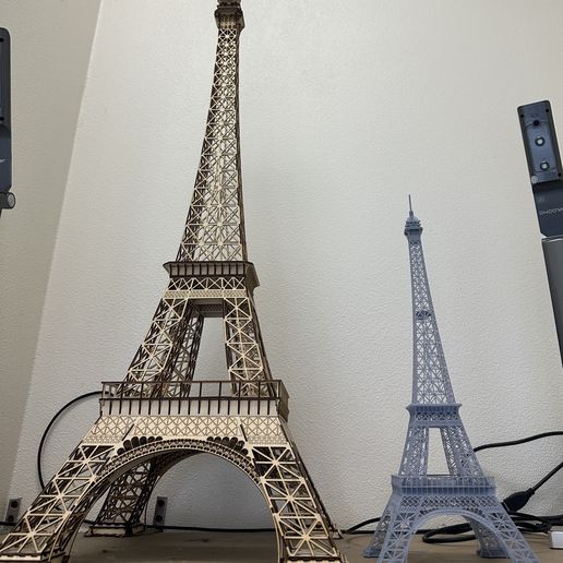 🏛️ Eiffel Tower Accurate Resin・Free STL File for 3D printing・Cults
