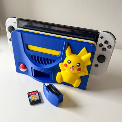🐉 N64 Pokemon inspired Switch Dock fan art・ 3D File for 3D printing・Cults