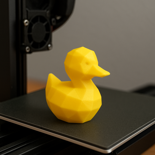 🦆 geometric duck・ STL File for 3D printing・Cults