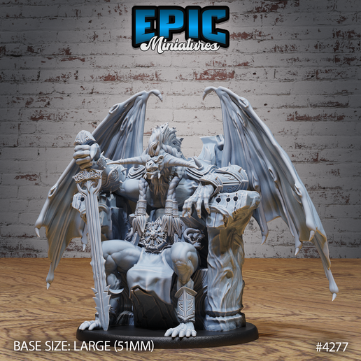 3D file Frost Balrog Throne ‧ DnD Miniature ‧ Tabletop Miniatures ...