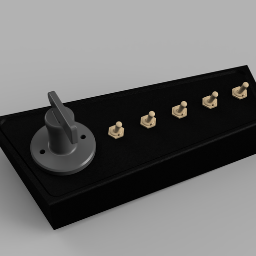 STL file E30 switch panel 🚗 ・3D printing design to download・Cults