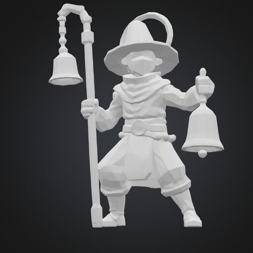 🔔 Bell Man・Free OBJ File for 3D printing・Cults