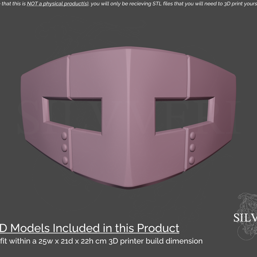 👸 Makoto Queen Mask - Persona 5 - Instant Download STL Files for 3D ...