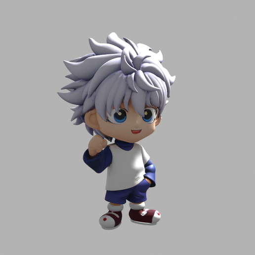 🏹 Killua Zoldyck Chibi – Hunter x Hunter・ STL File for 3D printing・Cults