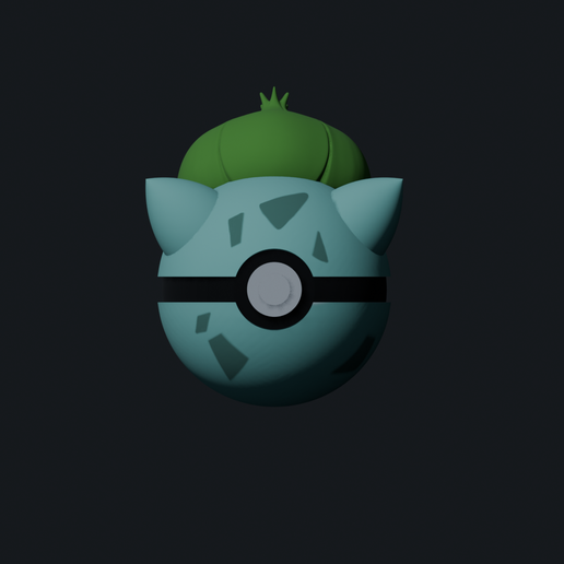 🐉 Bulbasaur Ball・Free 3D File for 3D printing・Cults
