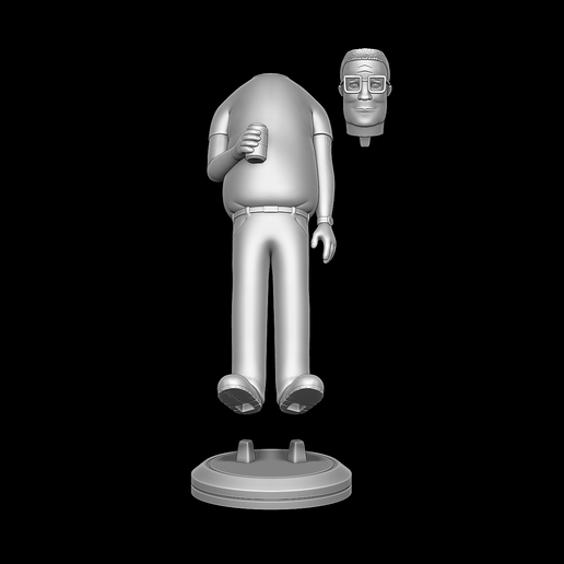 3D file Hank Hill - King of the Hill 🤴 ・3D print design to download・Cults