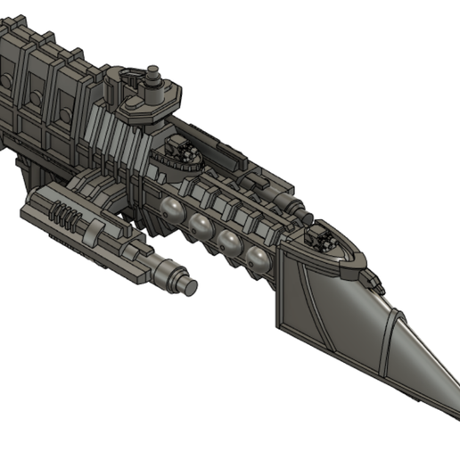 BFG Imperial Navy Sword Class Frigate Remixed by ArcaneEternal MakerWorld: Download Free 3D Models