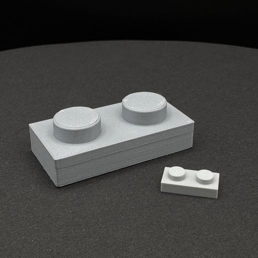 STL file Brick Plate 1x2 🧱 ・3D print design to download・Cults