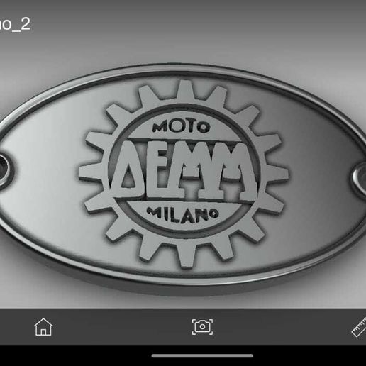 Archivo STL Logo Moto DEMM Milano 🛞 ・Modelo de impresora 3D para ...