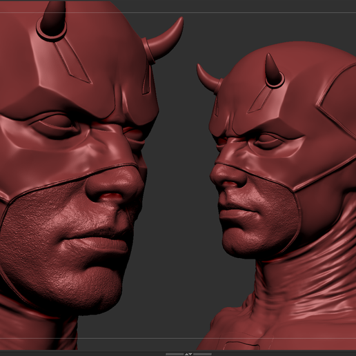👤 Daredevil Bust・ STL File for ・Cults