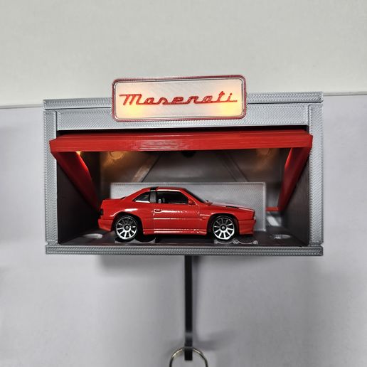🚗 Hotwheels Car & Matchbox Garage Key holder LED・ STL File for 3D printing・Cults