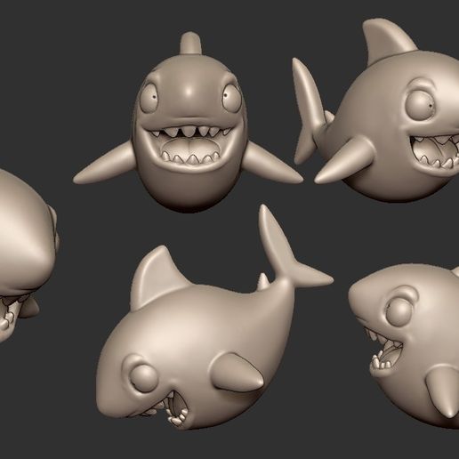 STL file Cute Shark toy 🦈 ・3D printing design to download・Cults