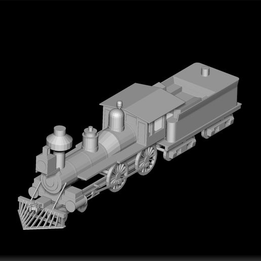 🤠 Western Train 3D Print - Classic Locomotive Design - Detailed Old ...