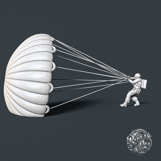 🪖 Military Paratrooper・ STL File for 3D printing and CNC machining ...