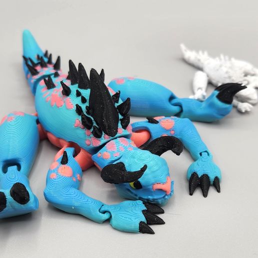 🦸 Fallout - Cute Flexi Deathclaw・ STL File for 3D printing・Cults