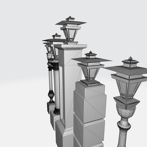 🔦 Classic Street Lamp Post Design 3D・ STL File for 3D printing・Cults