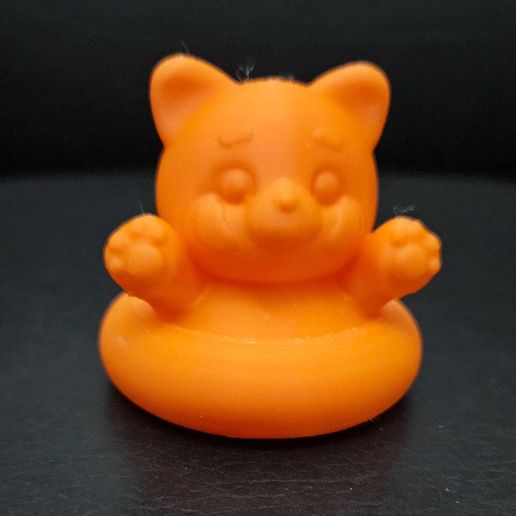 🐼 Red panda with a Float・ 3D File for 3D printing・Cults