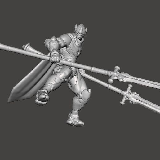 💂 ROYAL GUARD CHAMPION MINIATURE MODEL FIGURE FOR FANTASY GAMES RPG DND ...