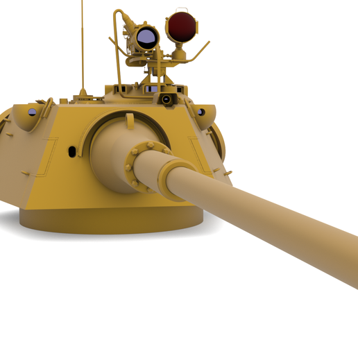 🪖 Panther F Turret 88 mm + FG 1250 IRNV・ STL File for 3D printing・Cults