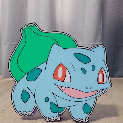 3MF file Bulbasaur #1 Light box (Ams ready) 📦 ・3D printing idea to ...
