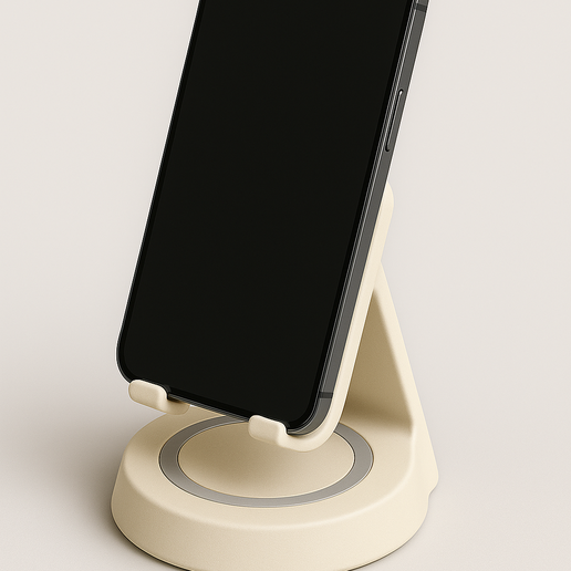 📞 Minimalist 3D Phone Stand – Modern Mobile Holder STL for Desk ...