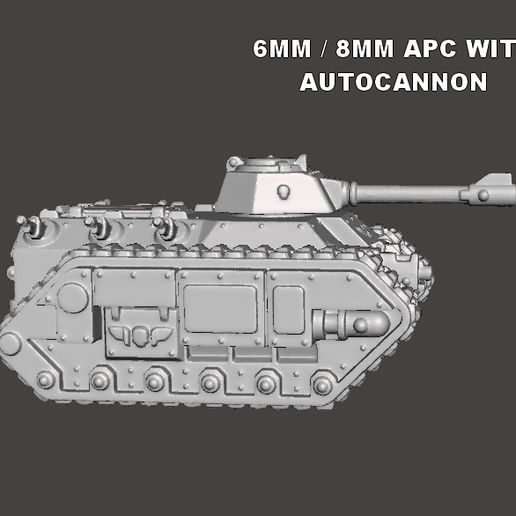 🪖 6MM 8MM SCALE IMPERIAL GUARDIANS APC TANKS MINIATURE MODELS FOR SCIFI ...