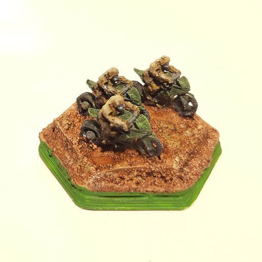 🏍️ Battletech Motorized Infantry Motorbikes・3D Print・Cults