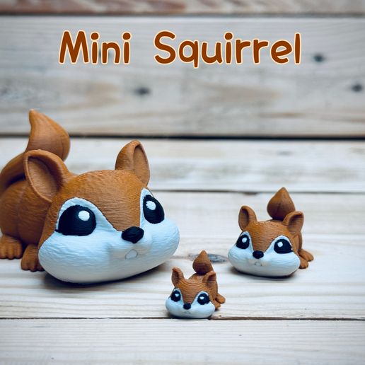 🤏 Mini Squirrel・ STL File for 3D printing・Cults
