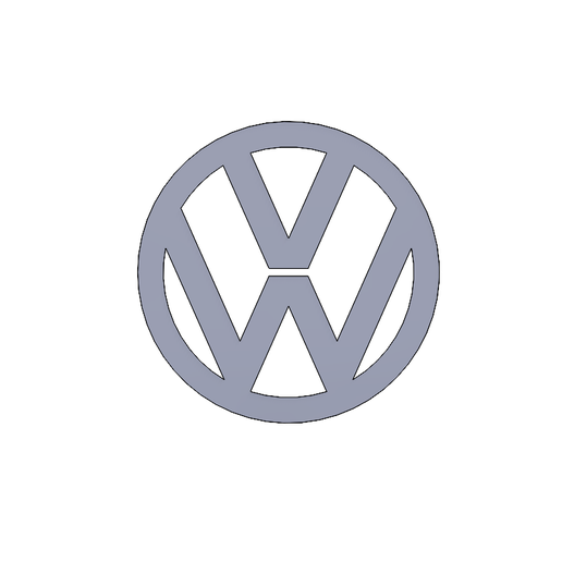 🚗 Volkswagen Logo・ STL File for 3D printing・Cults