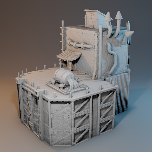 🎲 Post Apocalypse tabletop - architecture - building 4・ STL File for 3D ...