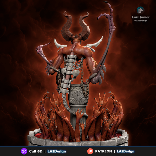🆒 Mephisto - FanArt from Diablo・ STL File for 3D printing・Cults