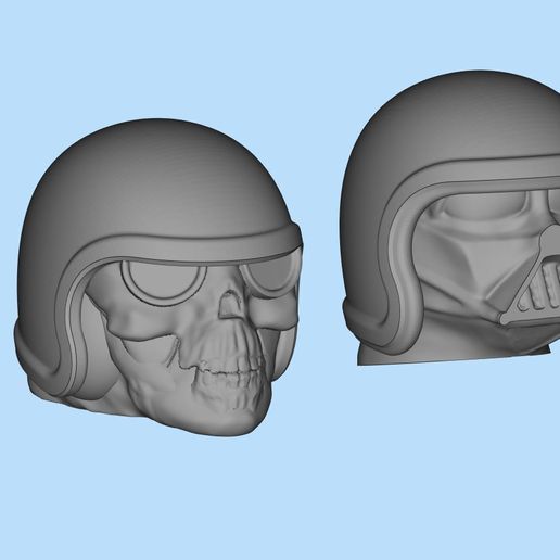 💀 STL printable Skull and D Vader head for Wild Willie Driver・ 3D File ...