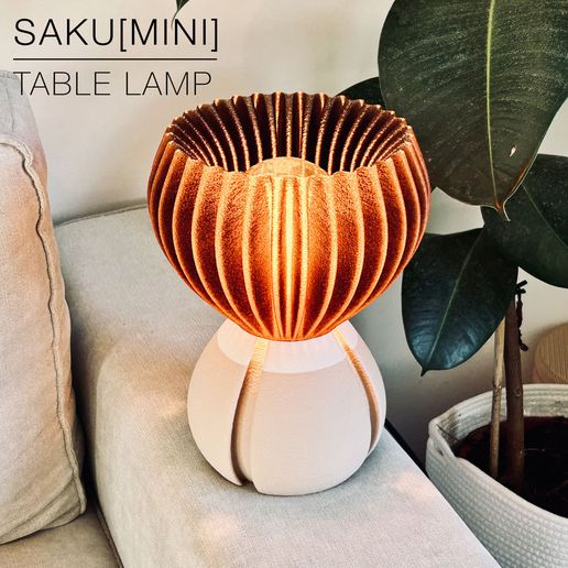 🔦 SAKU[MINI] | Candeeiro de mesa E14 & E26/27・Arquivo STL para ...