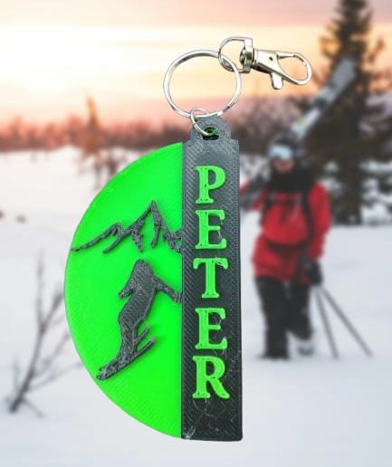 STL file Ski Bag Tag Commercial Use 🎿 ・3D printable model to download・Cults