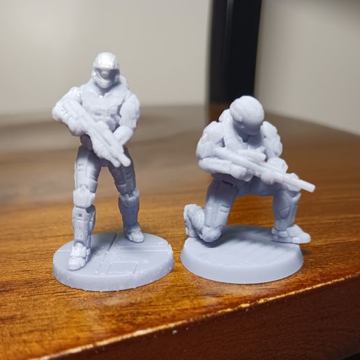 3D printed UNSC Spartan IIIs Male Mk Vb 30mm STL Pack • made with ...