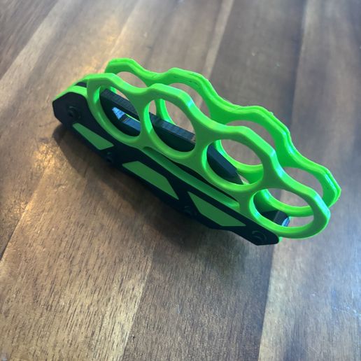 STL file utility knuckle knife 🔪 ・Template to download and 3D print・Cults