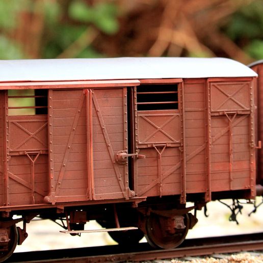 🌆 1/35 French Railcar OCEM mle 1919 Boxcar・Archivo STL para Impresión ...