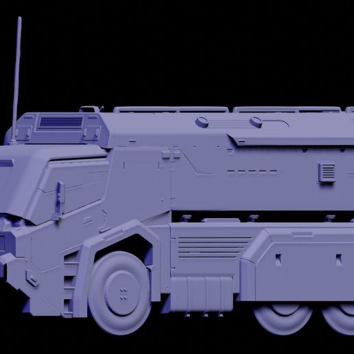 🚗 Cyberpunk Militech Behemoth・ STL File for 3D printing・Cults