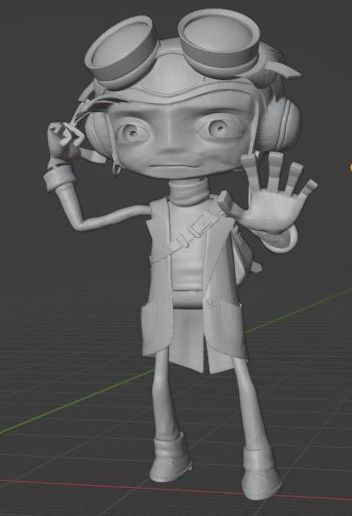 Free STL file Raz (Psychonauts 2) 🎨 ・Design to download and 3D print・Cults