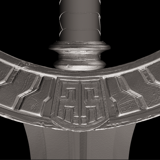 🫡 Shinra Soldier Sword Zack Fair 2ed Class - FF7 cc Reunion - 3D Print ...