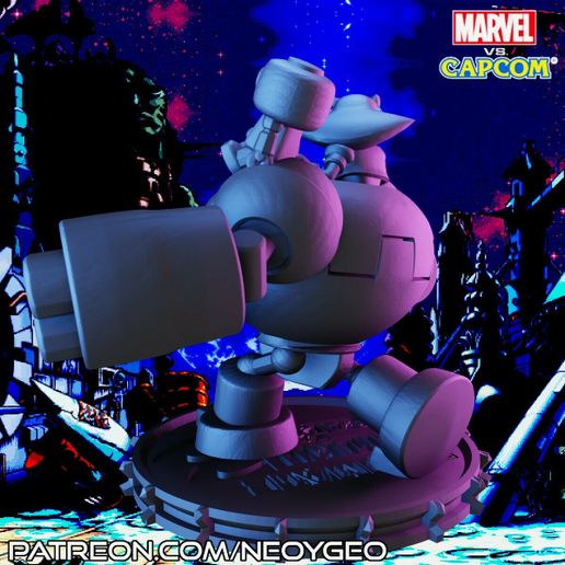 👨 TRON BONNE - MEGAMAN - MARVEL VS CAPCOM 3・ STL File for ・Cults